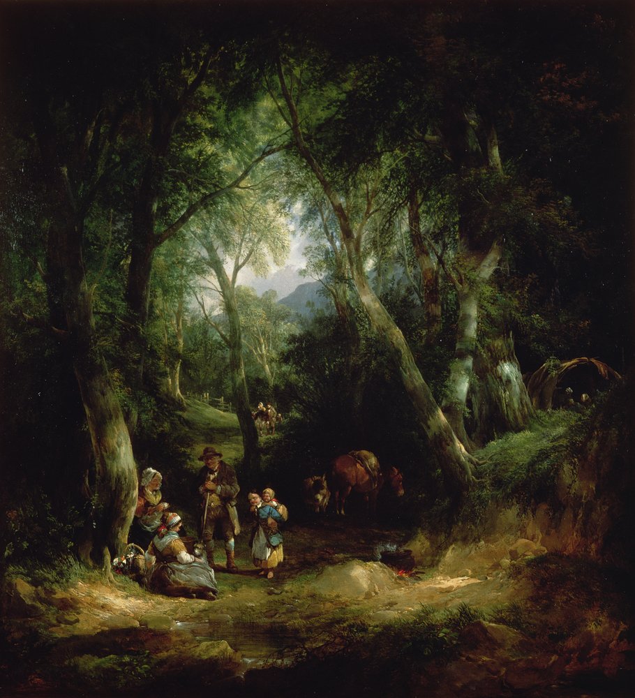 Gypsy Encampment in the New Forest, 19th Century