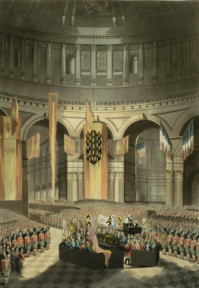 The Ceremony of Lord Nelson's Interment in St. Paul's Cathedral from ...