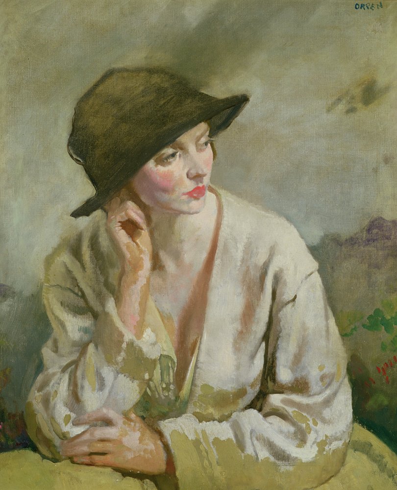 Portrait of Miss Sinclair by William Orpen: Fine art print