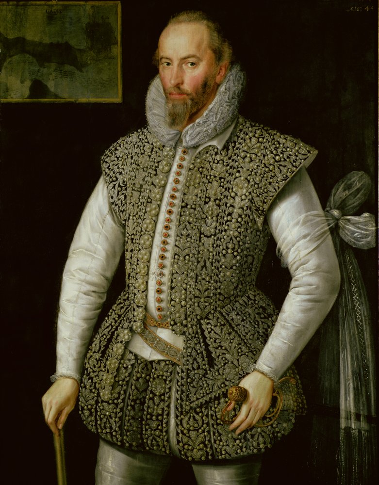 Portrait of Sir Walter Raleigh by William Segar
