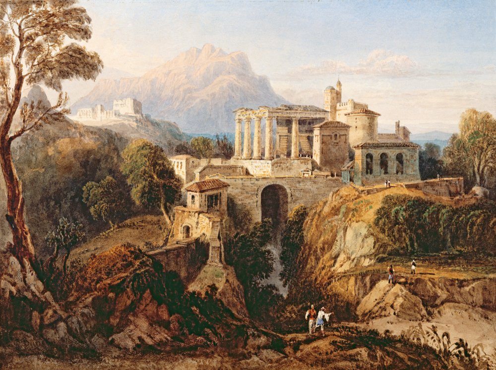 A Grecian Temple by William Crouch: Buy fine art print