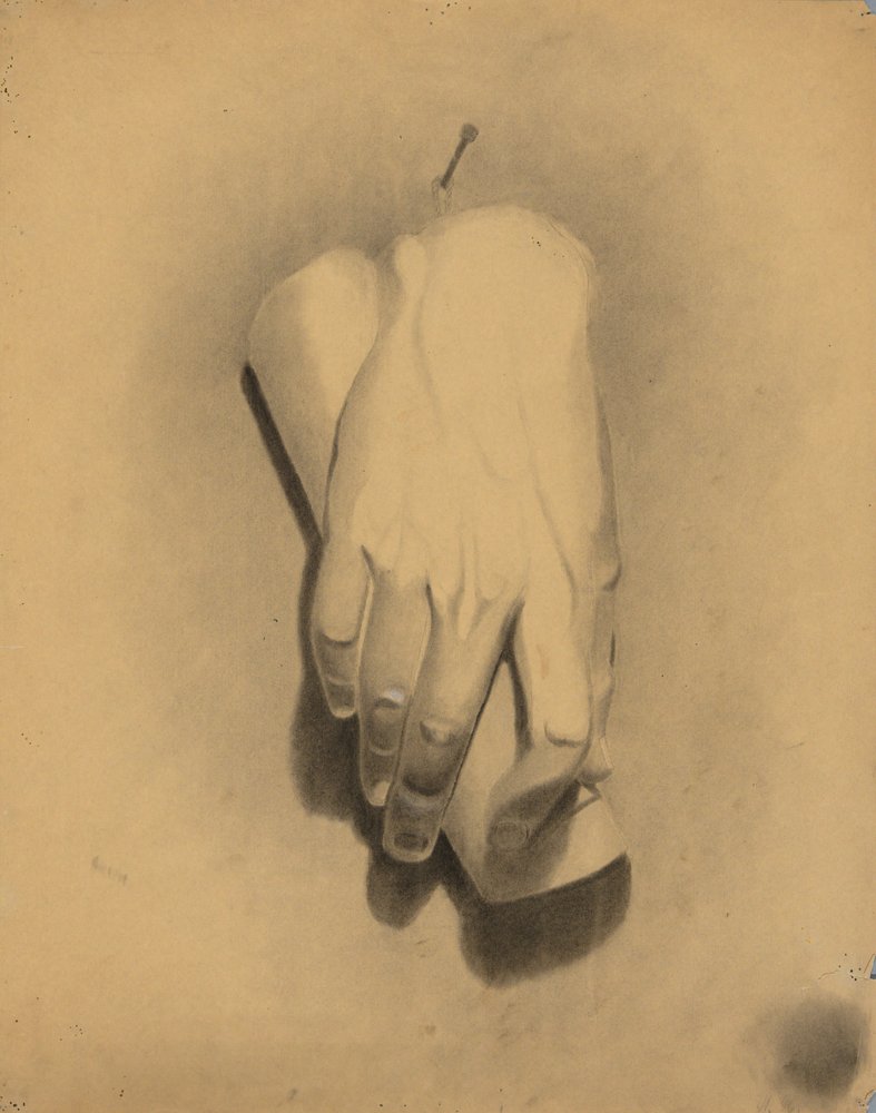 Academic Study by William Fowler Hopson: Fine art print