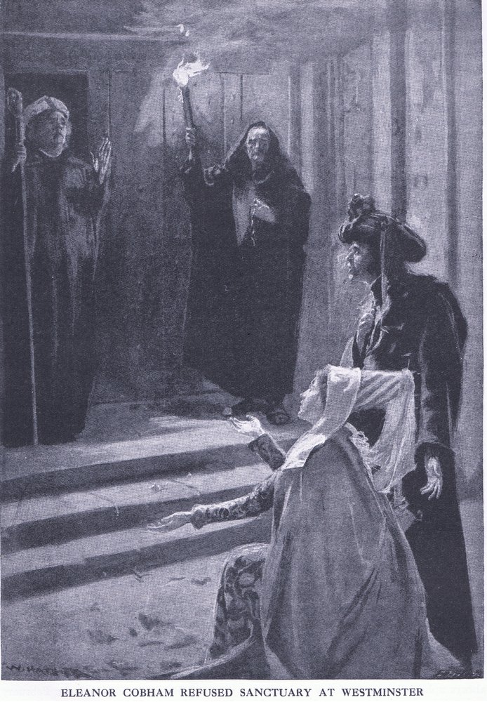 Eleanor Cobham refused sanctuary at Westminster
