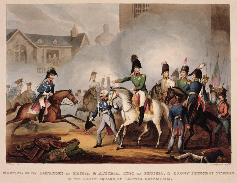 Meeting of the Emperors of Russia and Austria, King of Prussia and ...