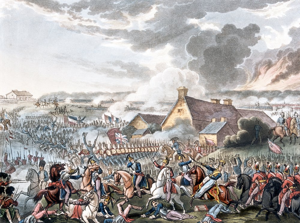 The Battle of Waterloo, Illustration for a Narrative Poem by Dr. Syntax