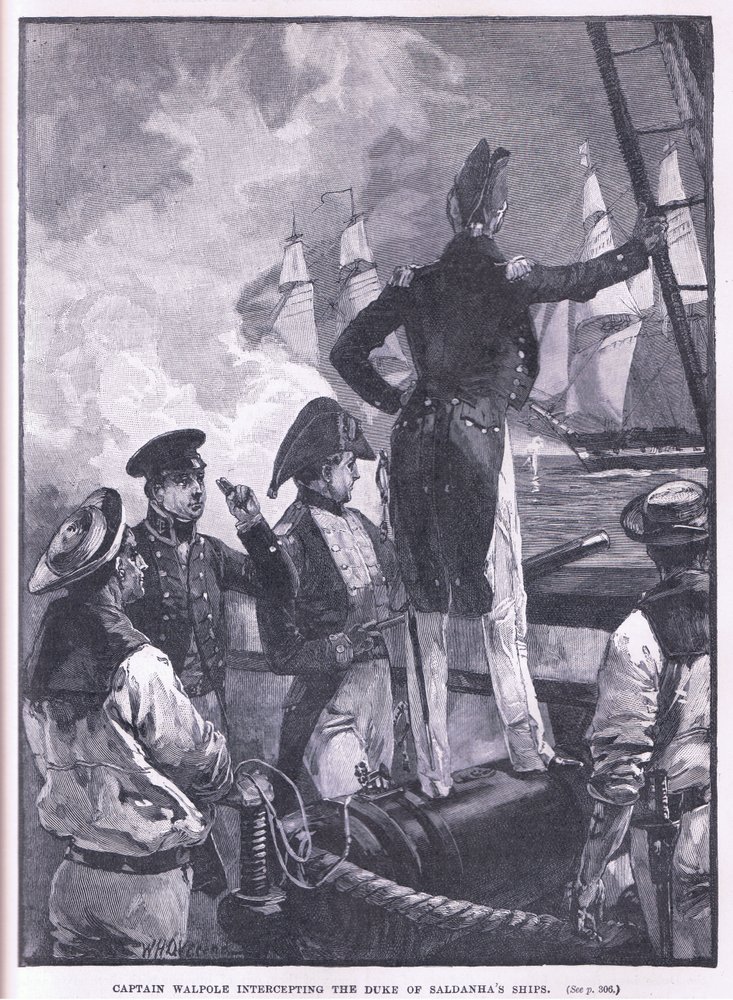 Captain Walpole Intercepting the Duke of Saldanha's Ships