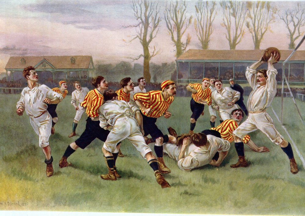 The Football Match, 1890 by William Heysham Overend