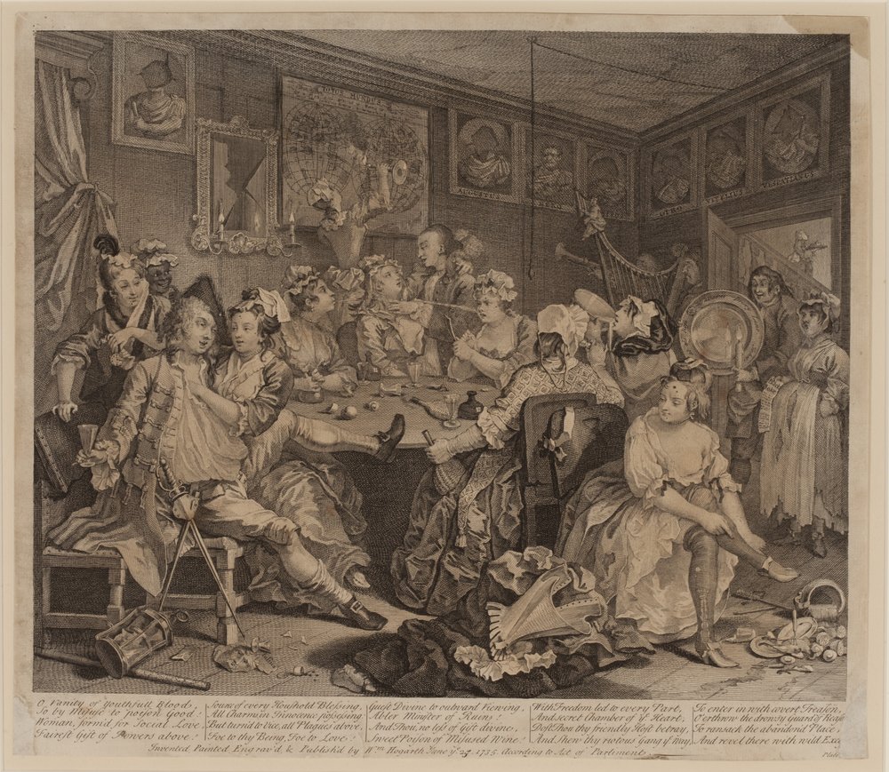 A Rake's Progress, Plate 3 (2nd State) by William Hogarth