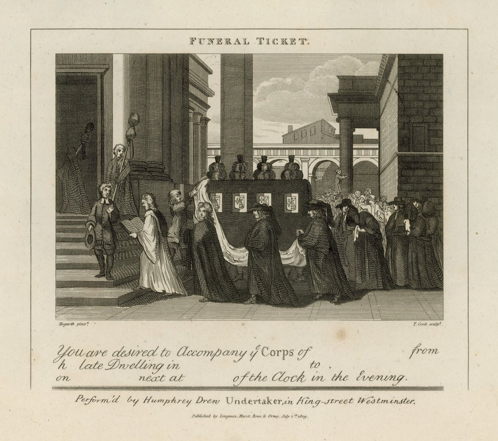 Funeral Ticket by William Hogarth: Buy fine art print