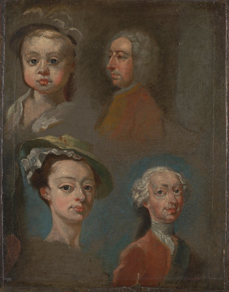 Studies of Heads by William Hogarth: Buy fine art print