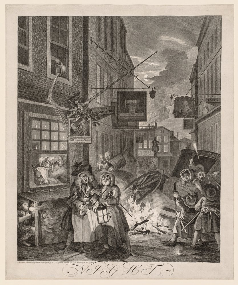 The Four Times of Day: Night by William Hogarth