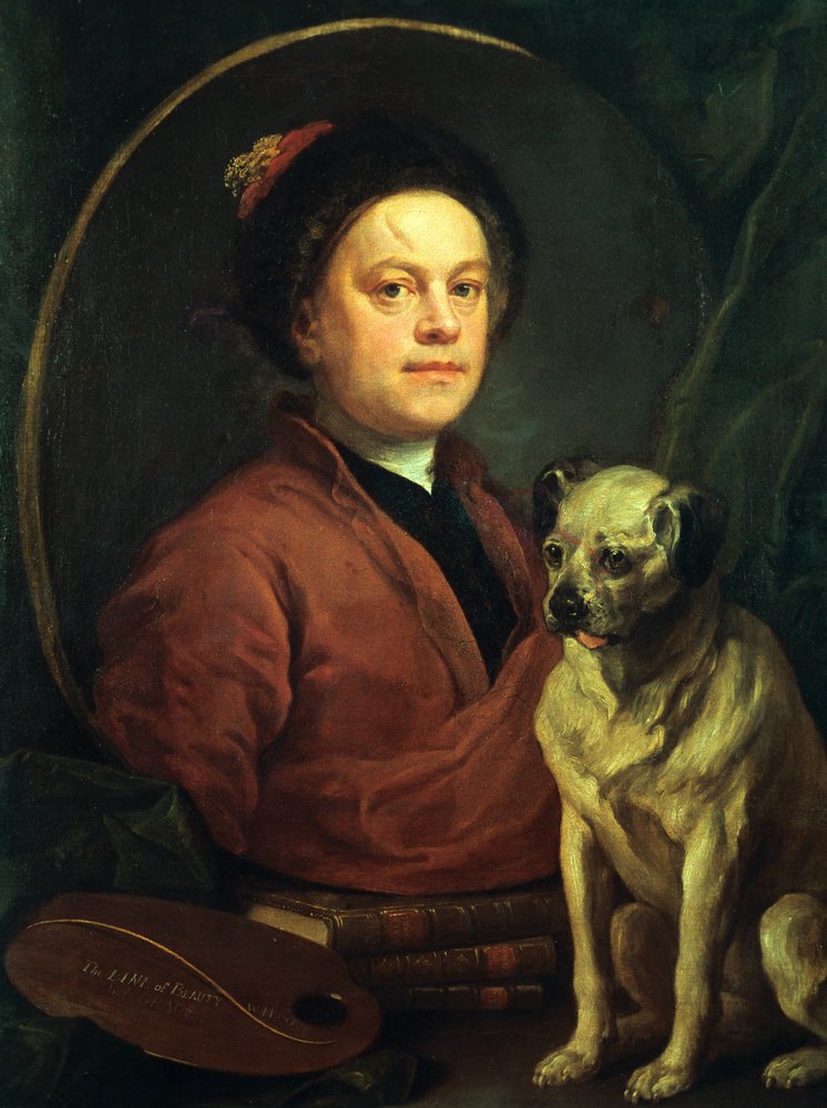 The Painter and his Pug by William Hogarth: Fine art print