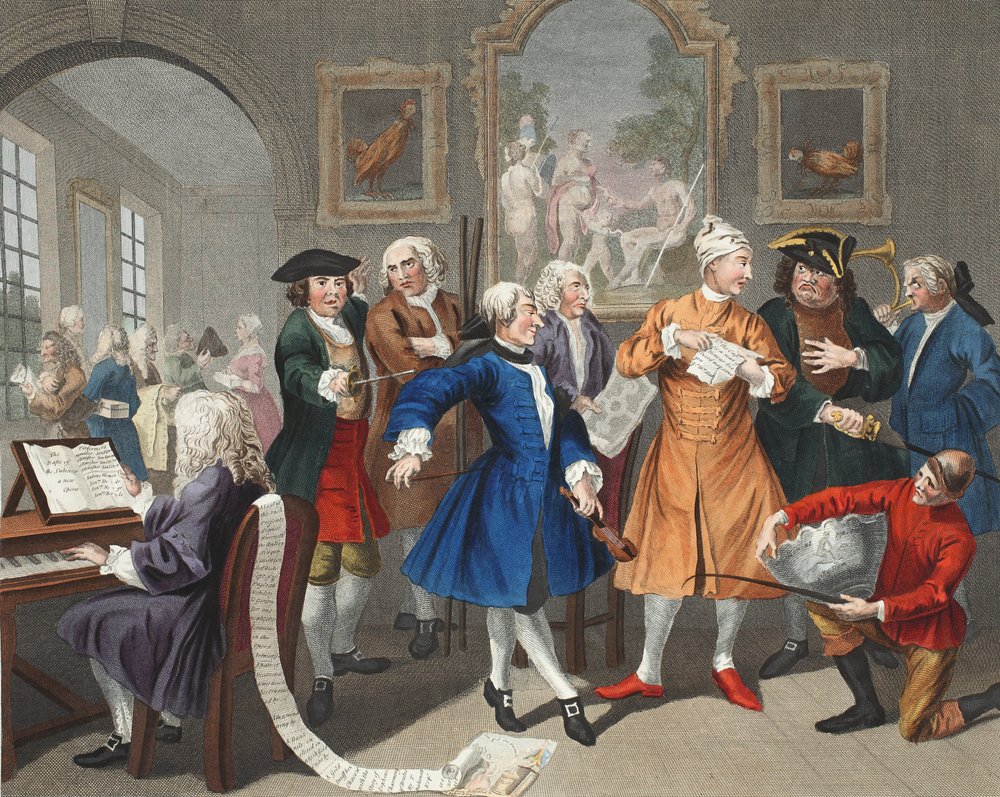 The Rake's Levee, plate II, from 'A Rake's Progress', illustration from ...