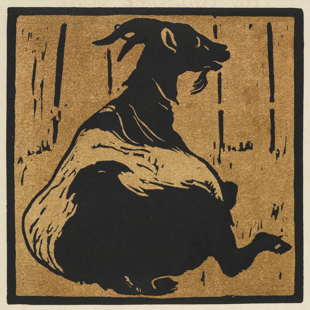 The Toilsome Goat by William Nicholson: Buy fine art print