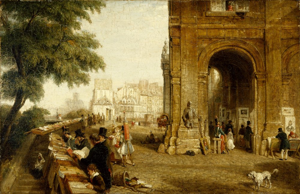 The Quai Conti in Paris in 1846 by William Parrott
