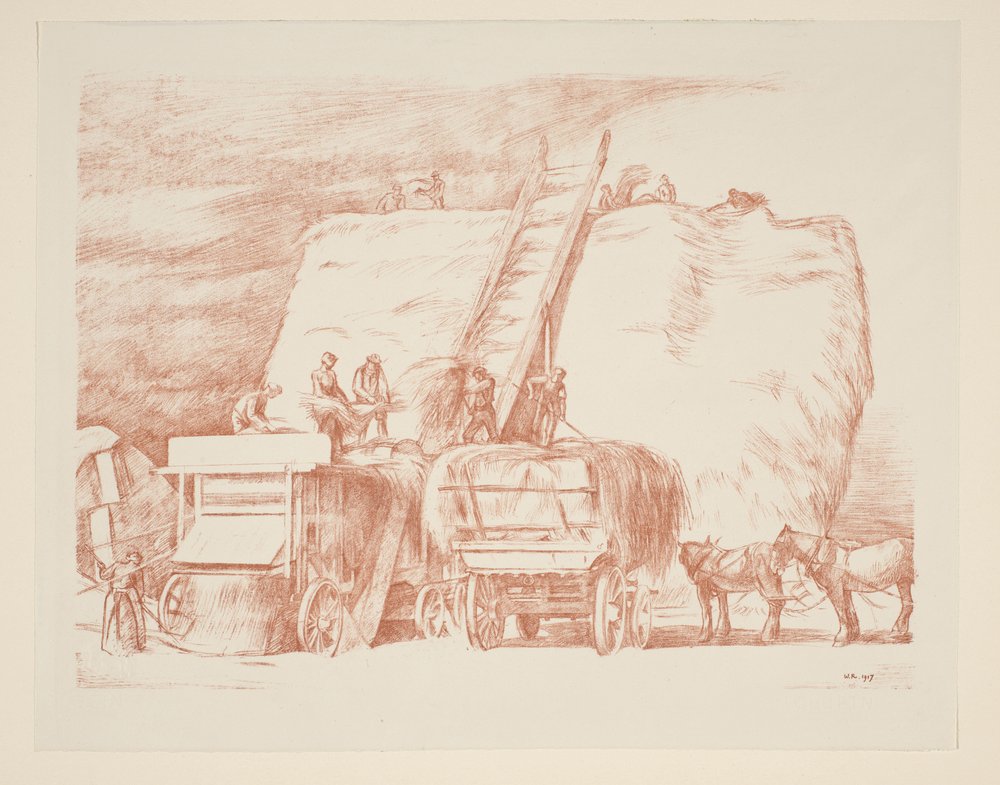 Hay Wagons by William Rothenstein: Buy fine art print