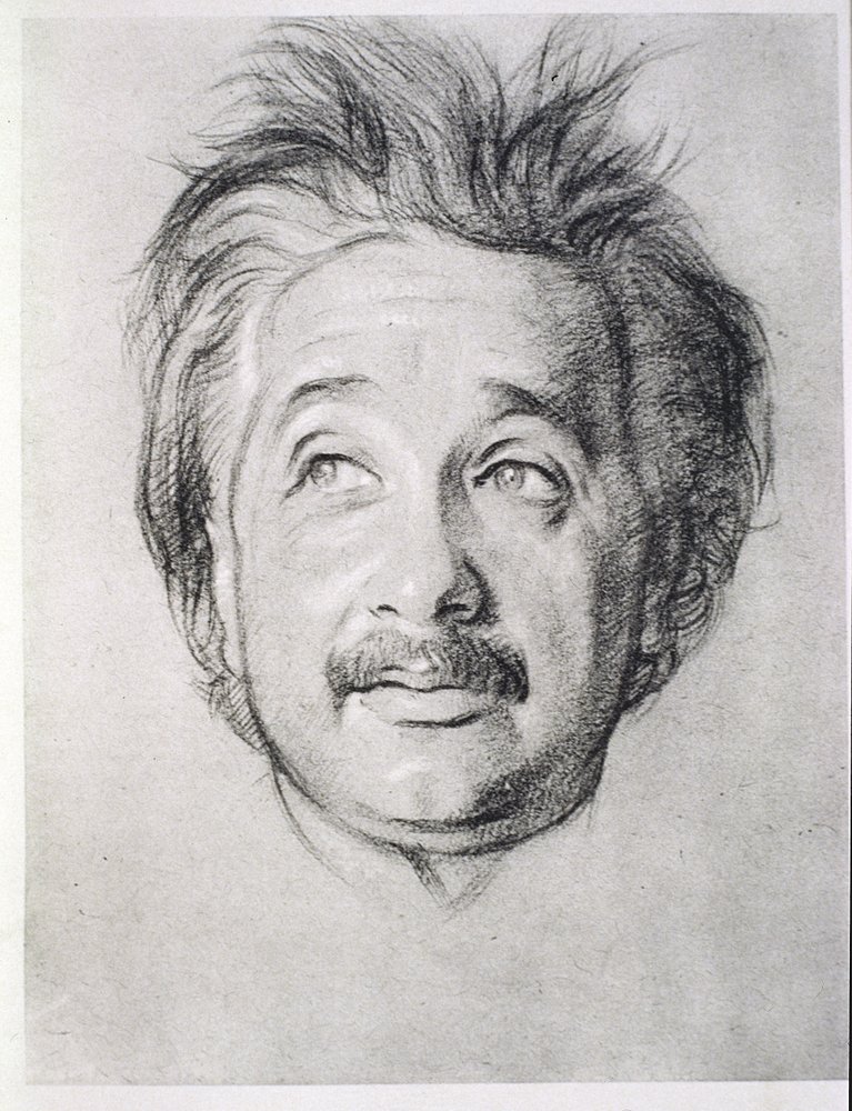 Portrait of Albert Einstein by William Rothenstein