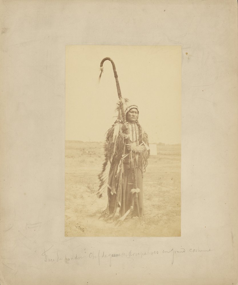Powder Face, War Chief of the Arapahoes, In War Dress
