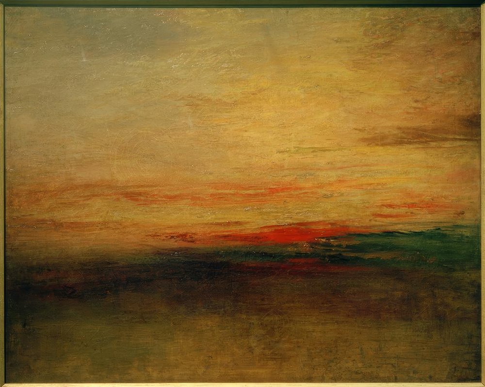 Sunset(?) by Joseph Mallord William Turner: Fine art print