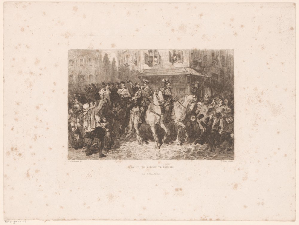 Entry of the Nobles in Brussels, 1566 by William Unger