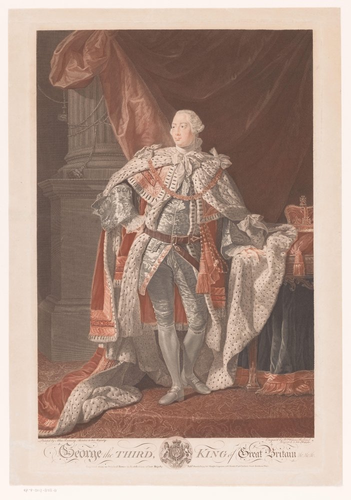 Portrait of George III of the United Kingdom (George the Third, King of ...