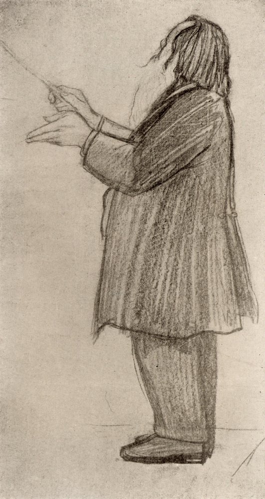 Johannes Brahms conducting by Willy von Beckerath