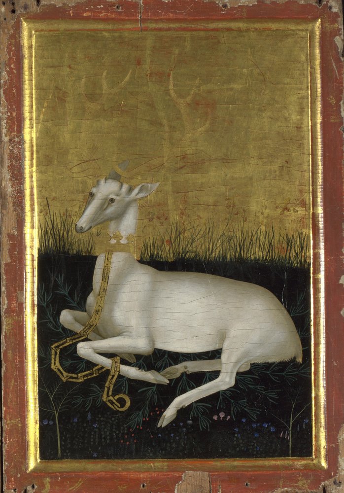 A White Hart Chained with a Crown Around Its Neck (detail)