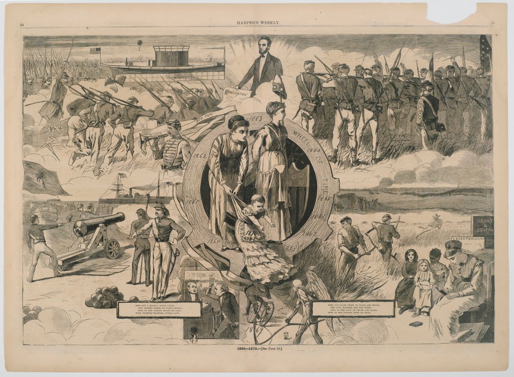 1860-1870, from Harpers Weekly magazine, 1870