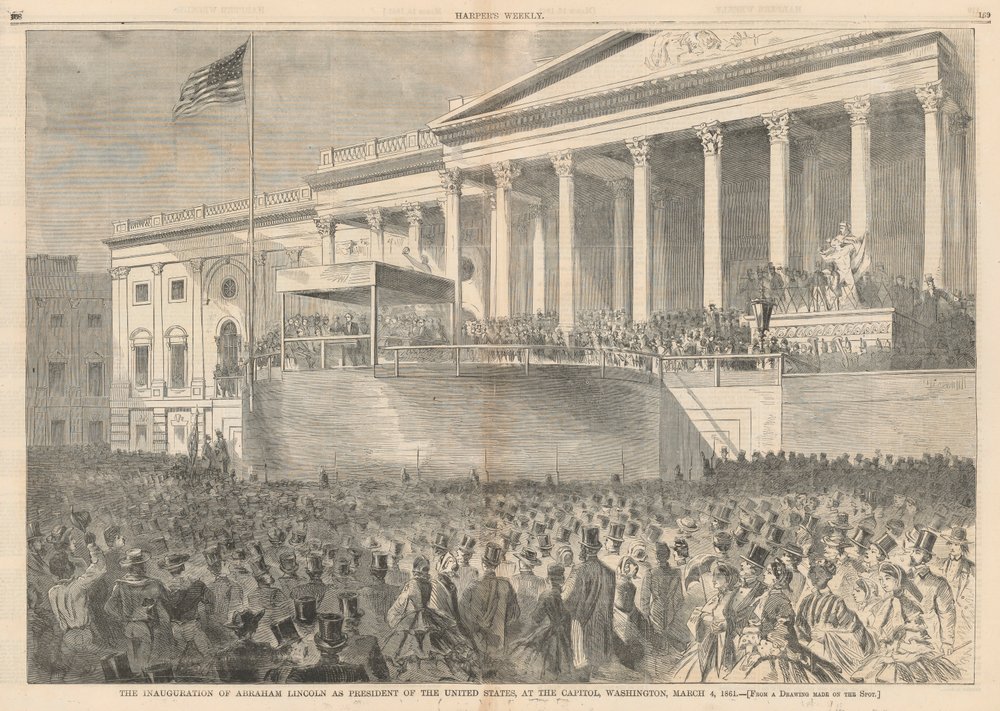 The Inauguration of Abraham Lincoln as President of the United States ...