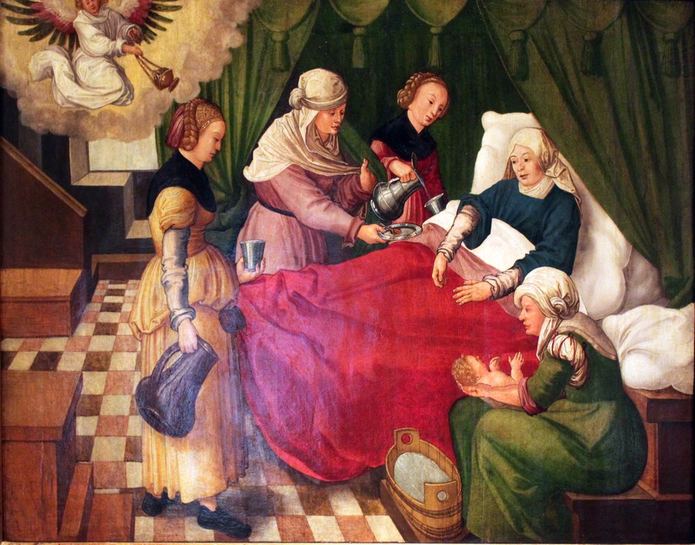 The Birth of Mary by Wolf Traut: Premium art reproduction
