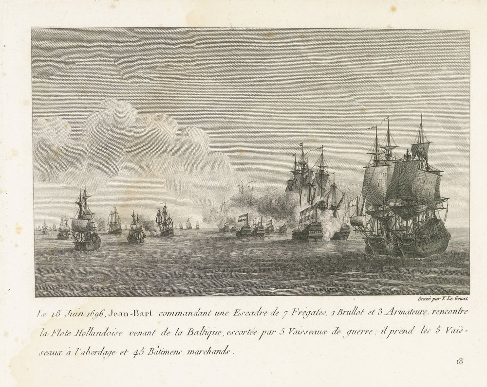 Encounter between a fleet under Jan Bart and a Dutch fleet, 1696