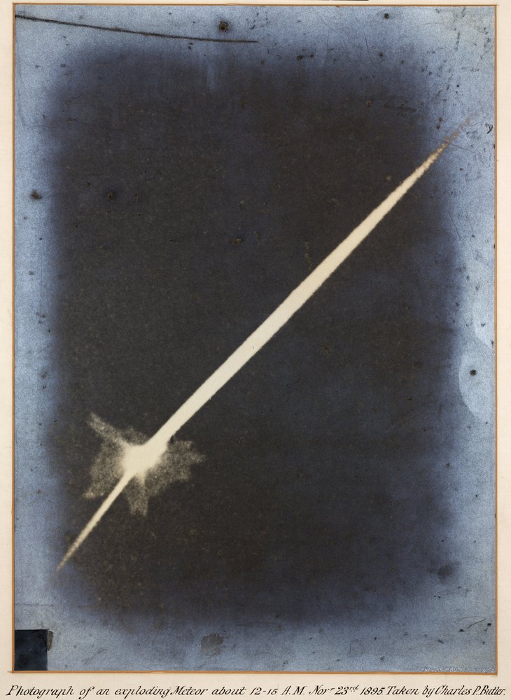 An exploding meteor, 23 November 1895 by John Pardon