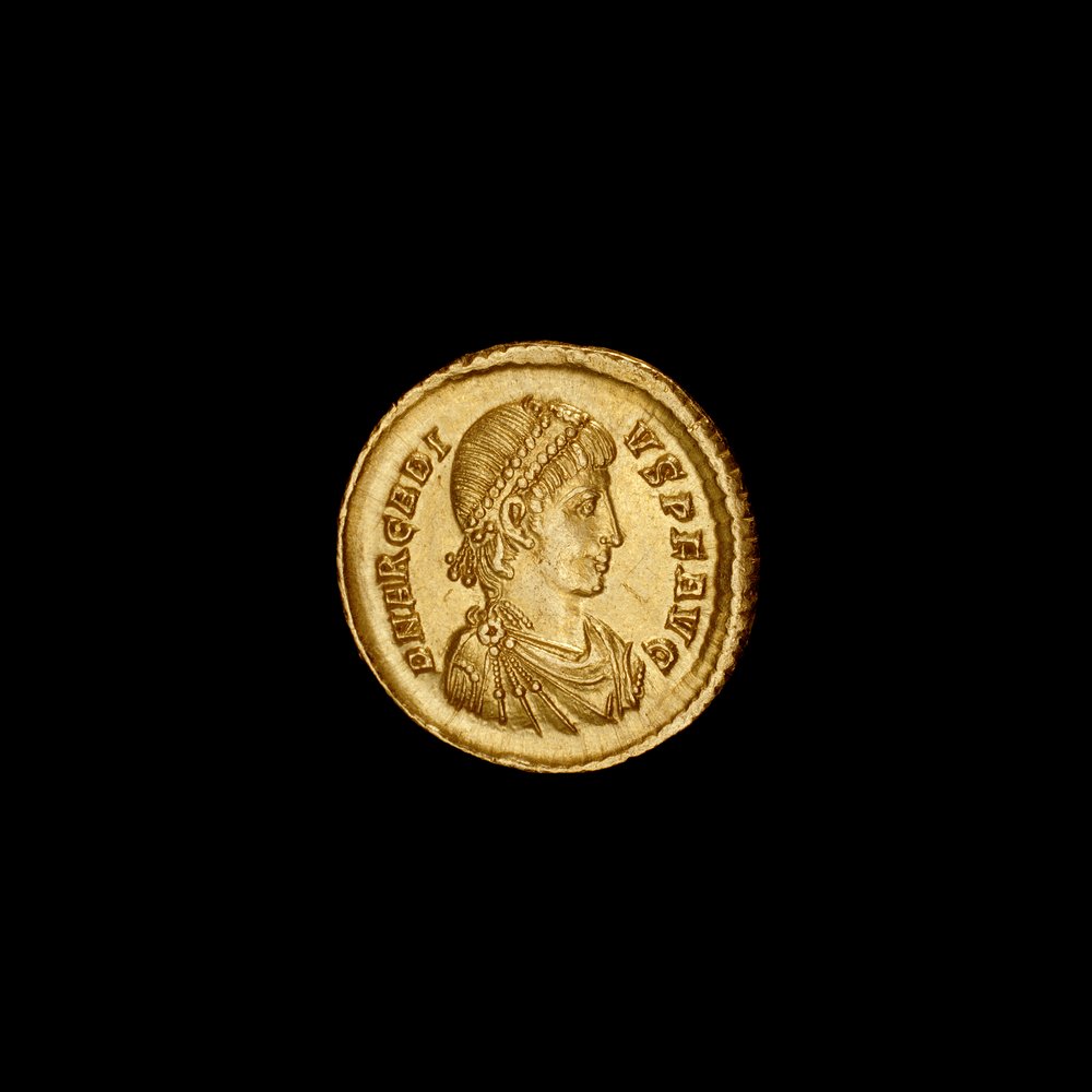 Ancient Constantinople Coin depicting Arcadius, 383-408AD