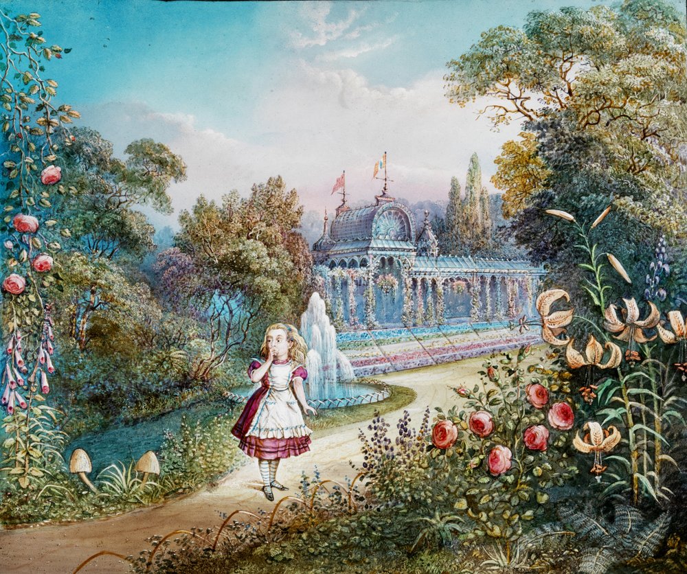 Alice in Wonderland, magic lantern