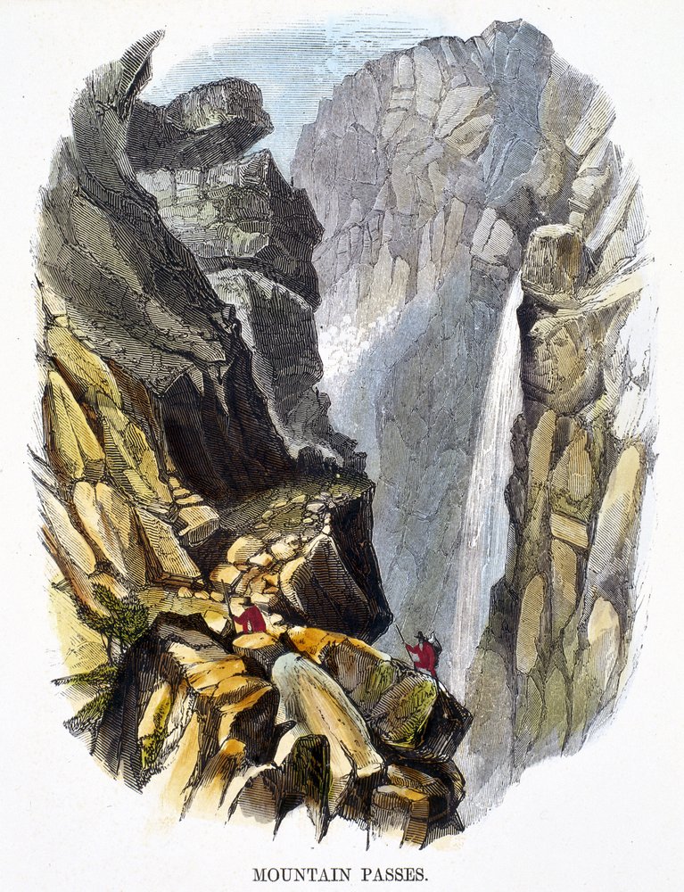 Mountain Passes by Frederick (attr. to) Barnard