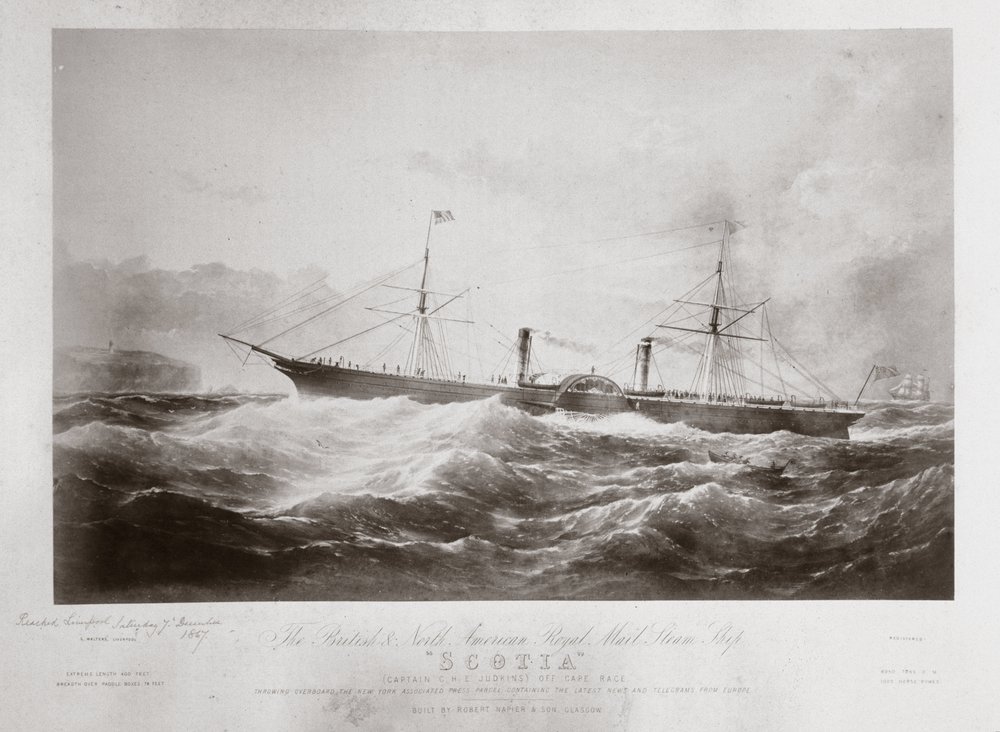 The British and North American Royal Mail Steam Ship 'Scotia', c. 1867