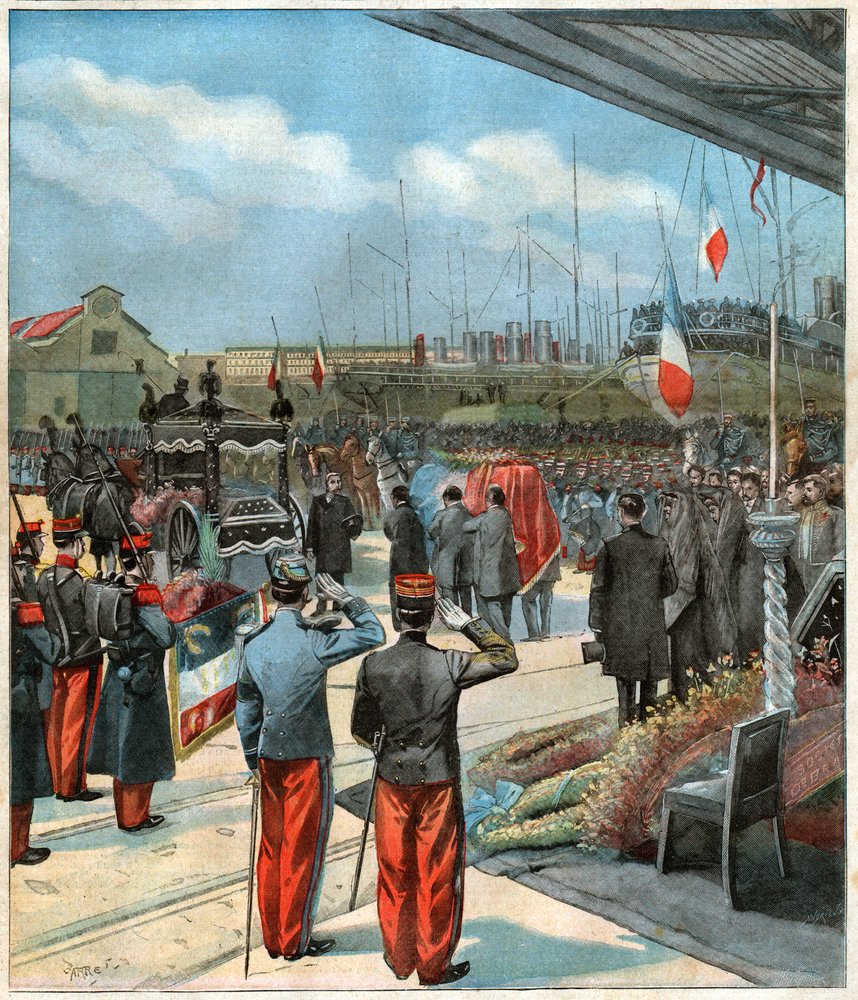 The Body of French Explorer Pierre Savorgnan de Brazza Repatriated from ...