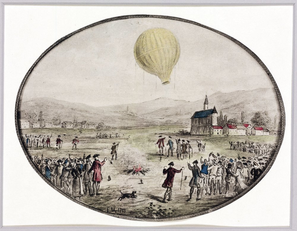 The First Public Balloon Ascent, 5 June 1783