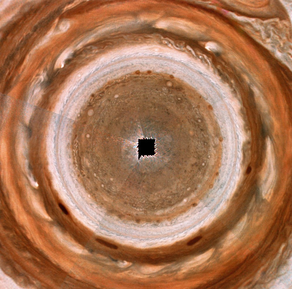 View Over the North Pole of Jupiter