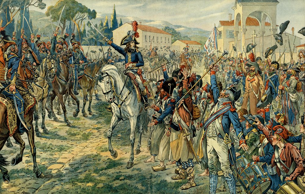 First Italian Campaign: Napoleon I Bonaparte Reviewed the Army of Italy ...