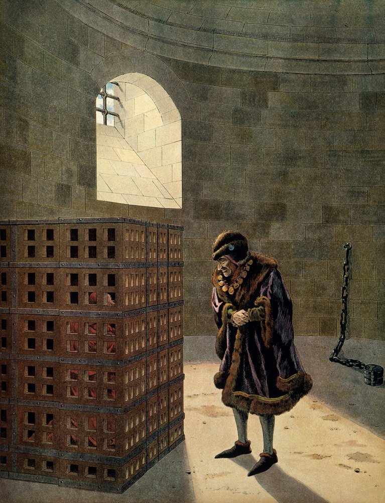 Cardinal Jean Balue prisoner in one of the famous cages of King of ...