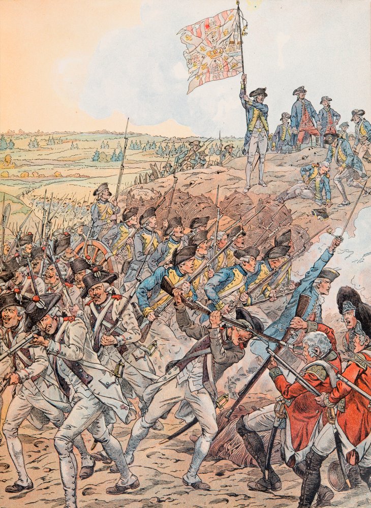 The French During the Battle of Yorktown in October 1781 During the War ...