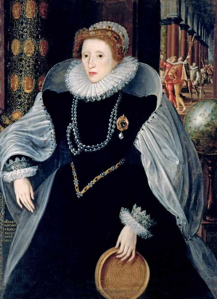 Sieve Portrait of Queen Elizabeth I in Ceremonial Costume, c.1583