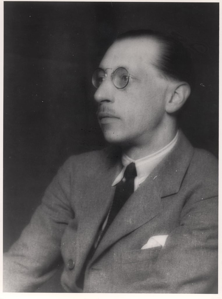 Igor Stravinsky (1882-1971) by French Photographer