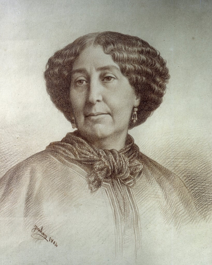 Portrait of the Woman of Letters George Sand (1804-1876) Aurore Dupin ...