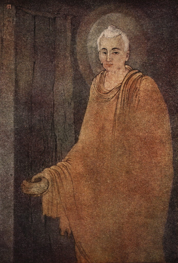 Buddha as mendicant, illustration from 'Myths of the Hindus and ...