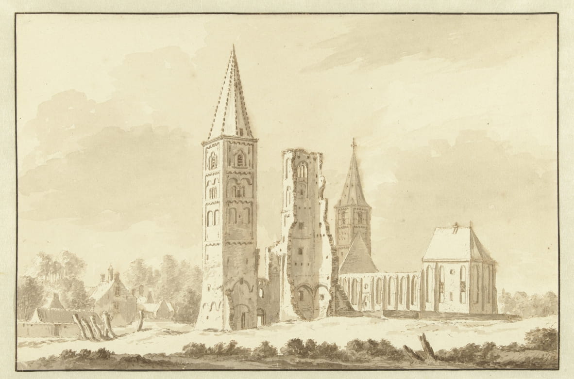 Abbey of Egmond by Abraham Rademaker: Buy fine art print