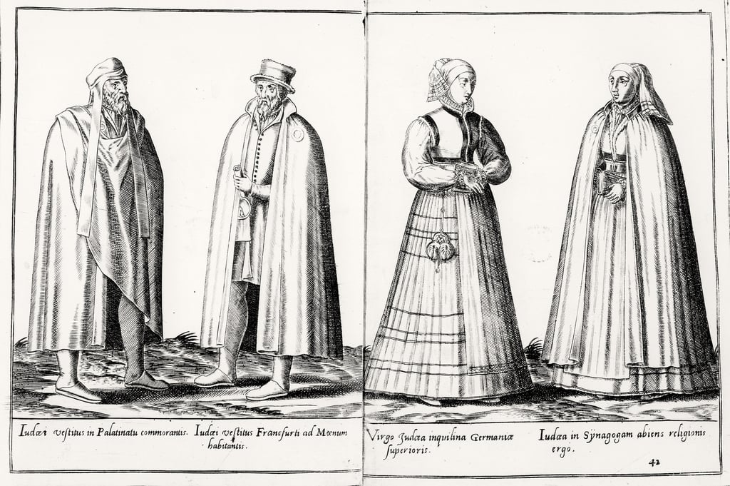 Sixteenth century Jewish clothing from 'Omnium Poene Gentium Imagines ...