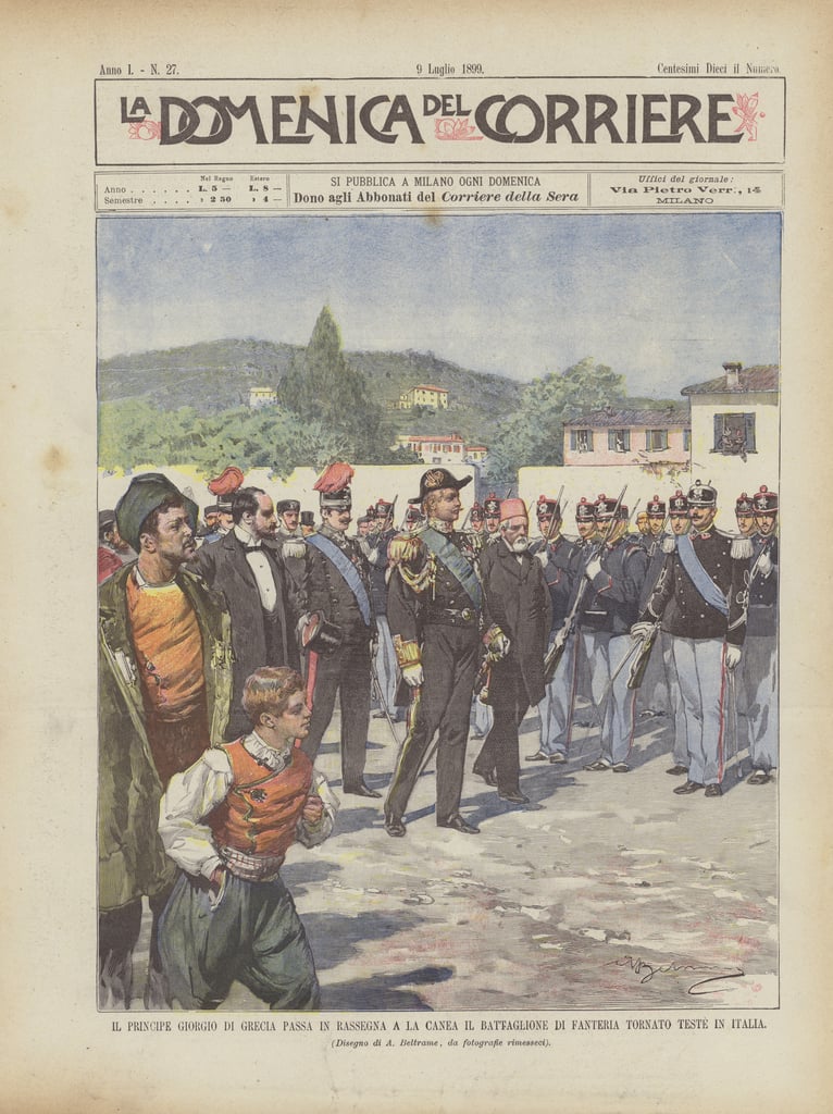 Prince George Of Greece Passes In Review In Chania The Infantry ...