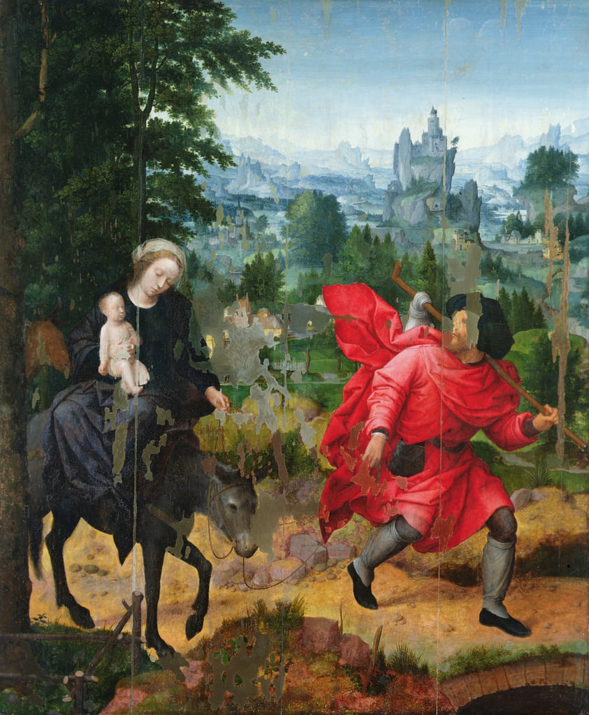 Flight into Egypt by Adriaen Isenbrandt or Isenbrant